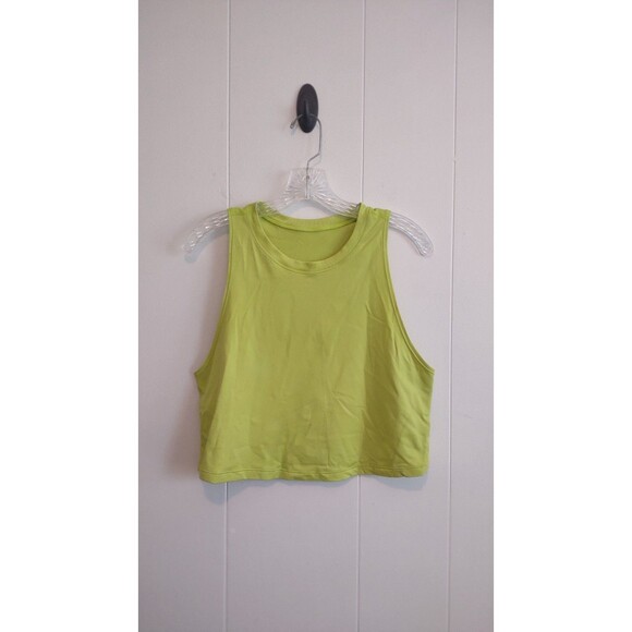 Unbranded | Tops | Womens Neon Yellow Flowy Active Workout Crop Top ...